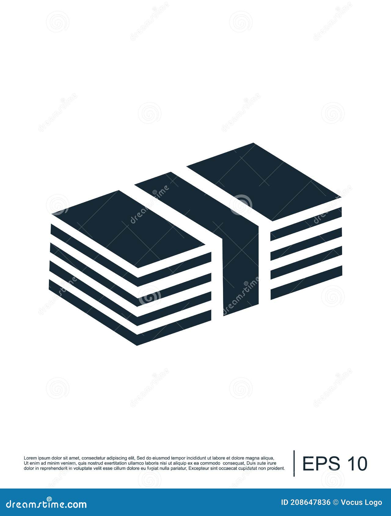 Money icon illustration stock vector. Illustration of market - 208647836