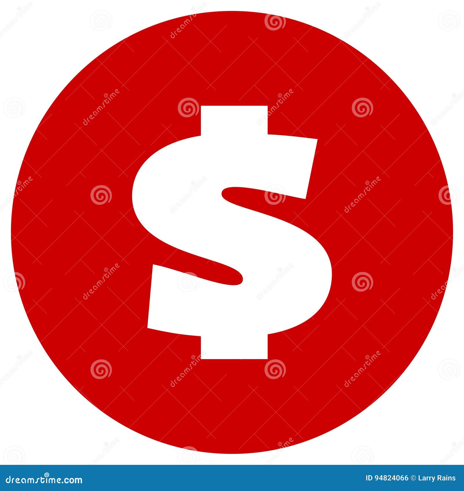 Money Icon Negative stock vector. Illustration of finance - 94824066
