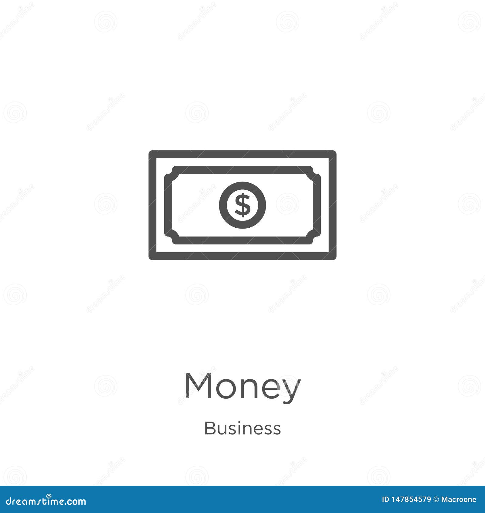 Money Icon Vector from Business Collection. Thin Line Money Outline ...