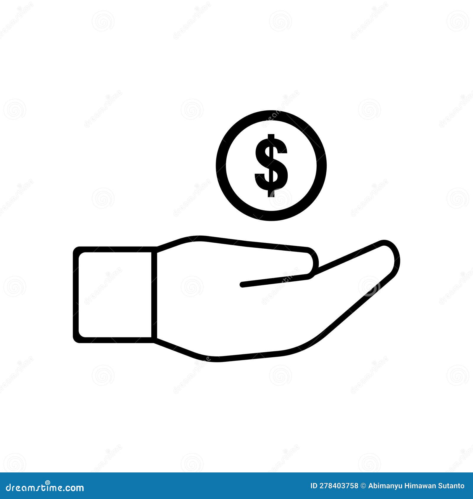 Money icon vector stock vector. Illustration of save - 278403758