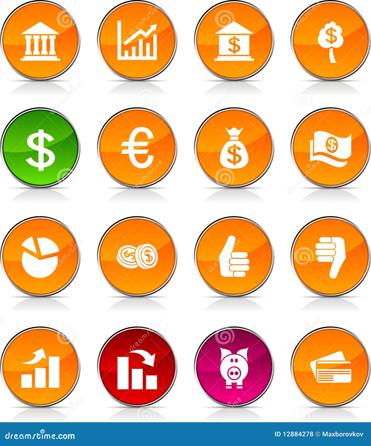 MOney icons. stock illustration. Illustration of icon - 12884278