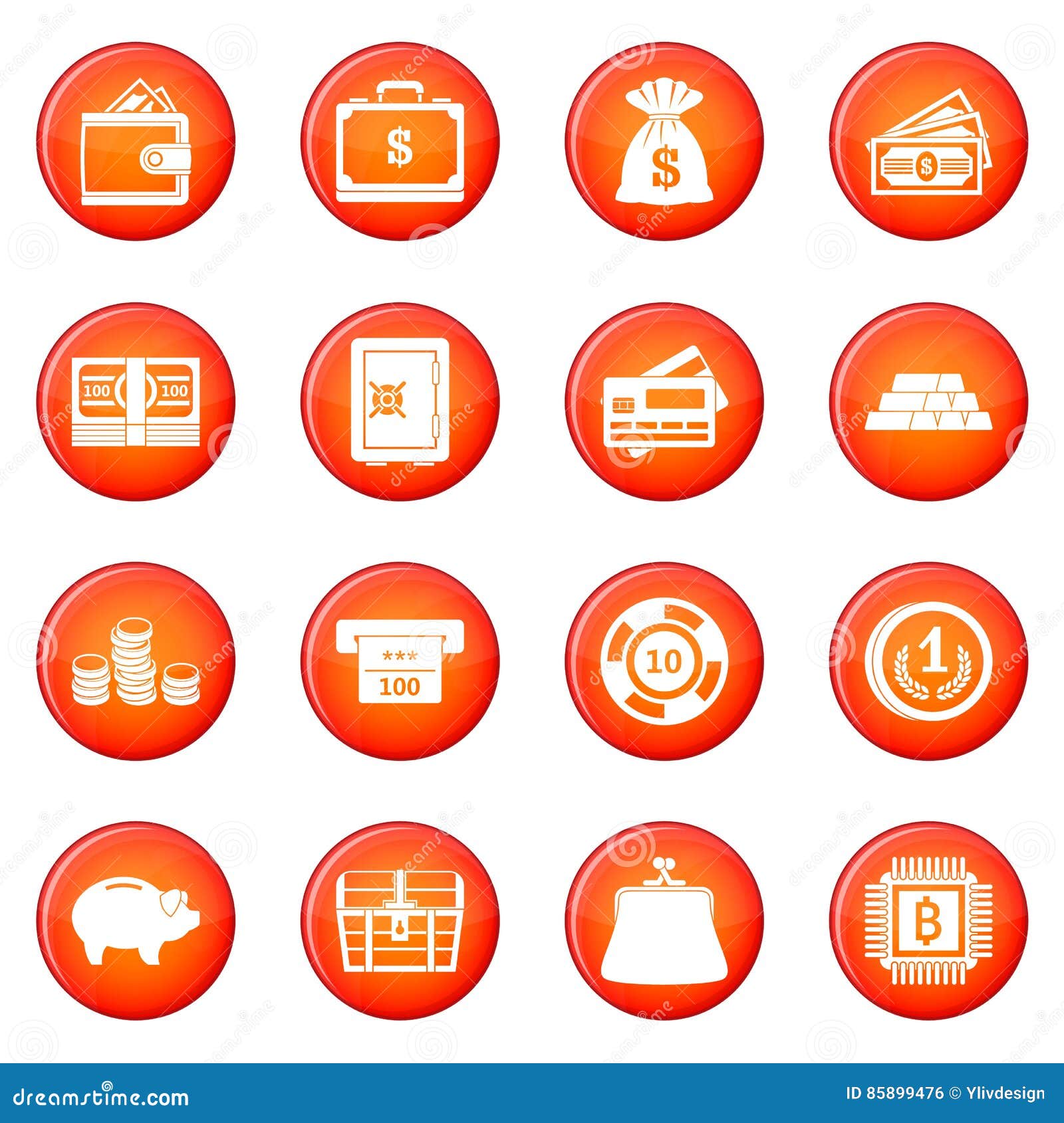 Money icons vector set stock vector. Illustration of check - 85899476