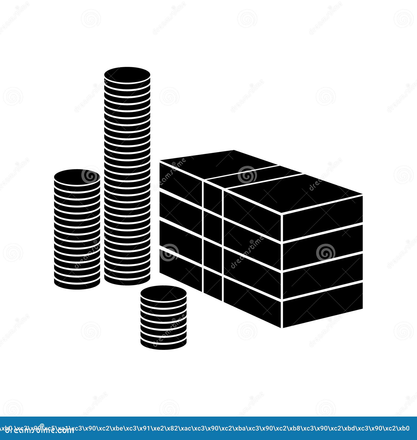 Money Illustration with Paper Banknotes and Coins Stock Vector ...