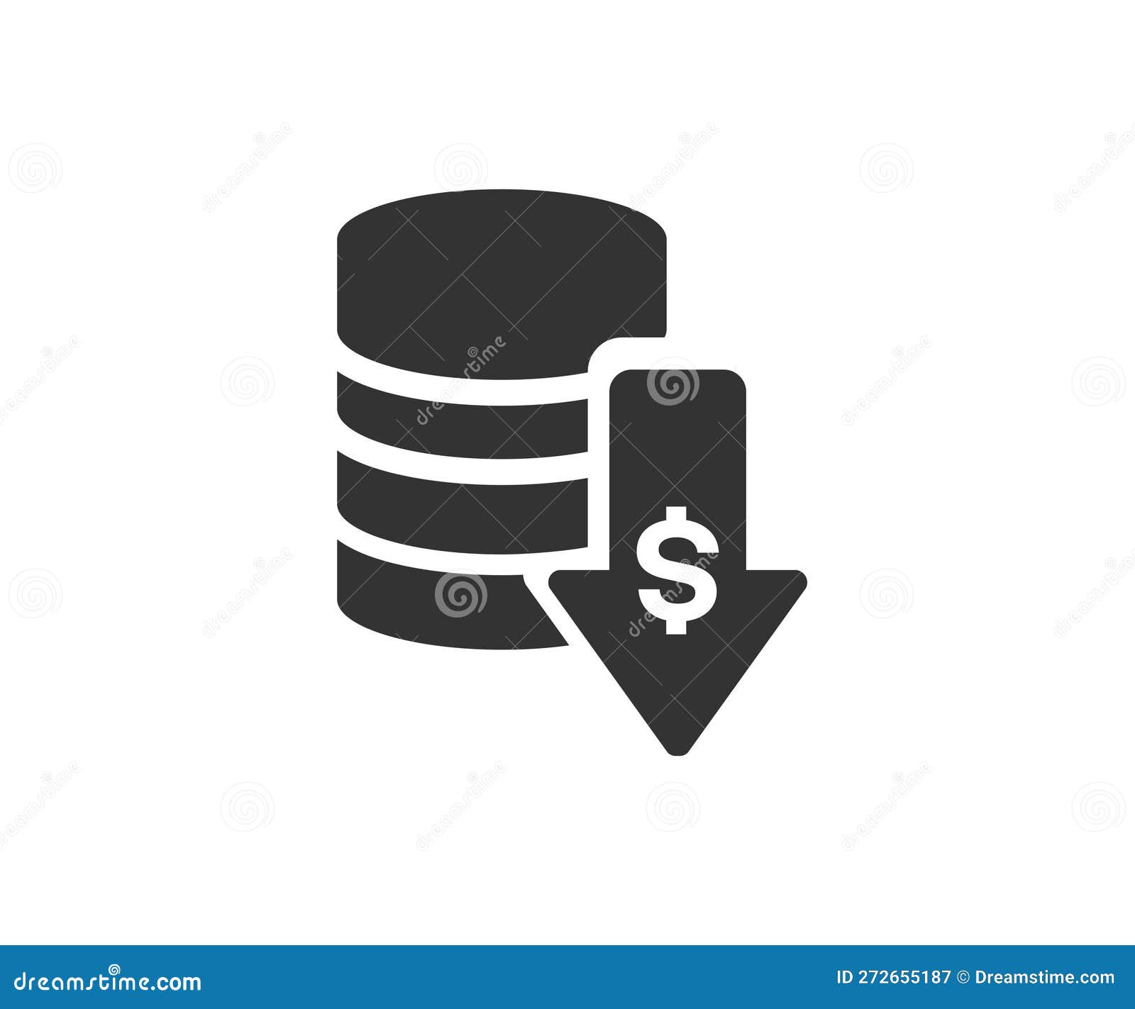 Money Increase, Losing Money Icon. Flat Design. Financial Benefit ...