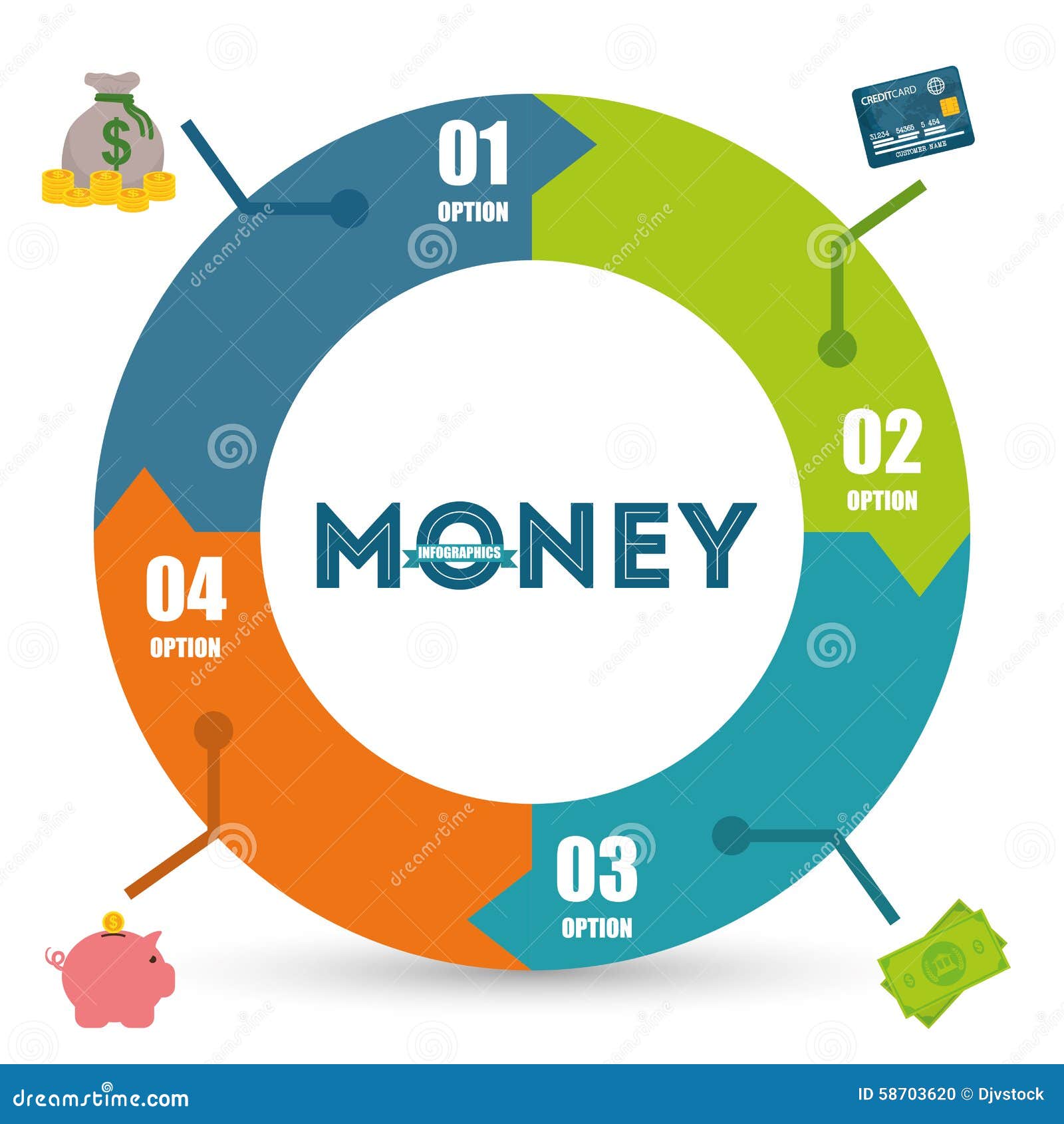Money infographic design. stock vector. Illustration of investment ...
