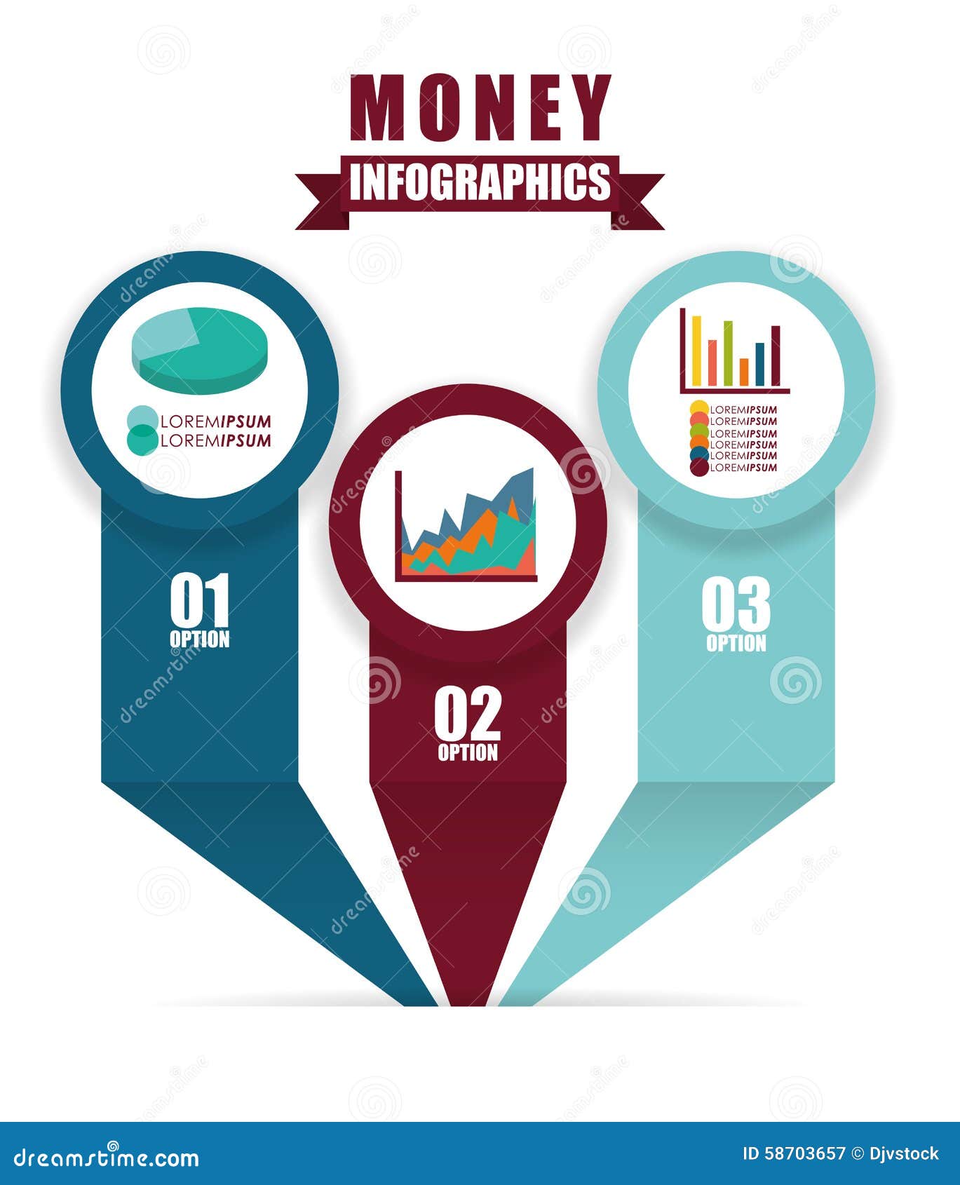Money infographic design. stock vector. Illustration of infochart ...
