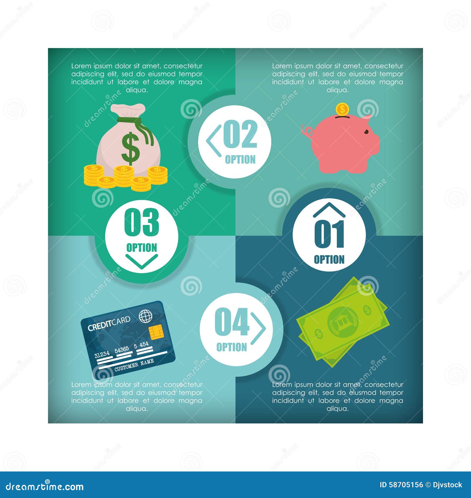 Money infographic design. stock vector. Illustration of chart - 58705156