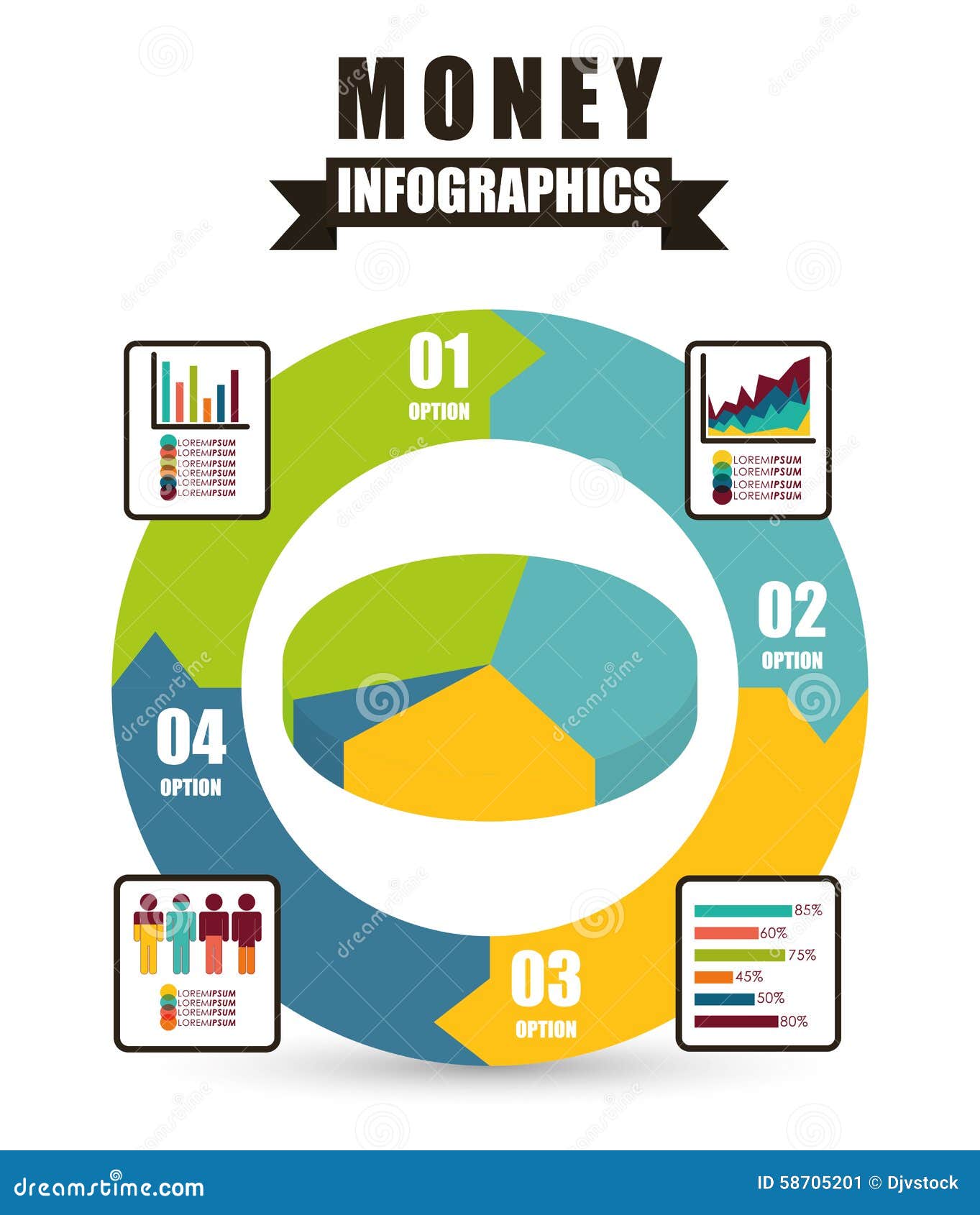 Money infographic design. stock vector. Illustration of invest - 58705201