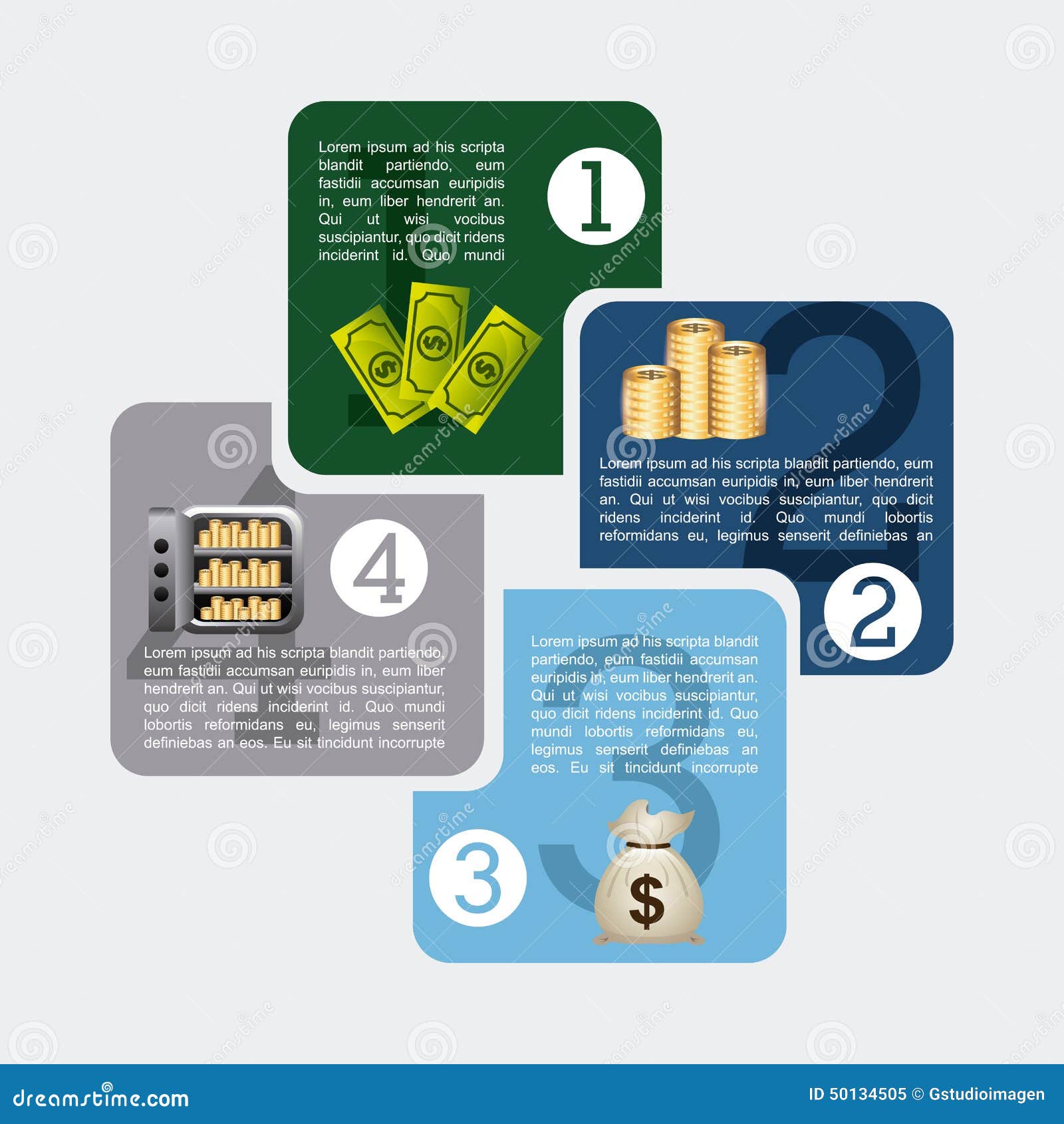 Money infographics stock vector. Illustration of coins - 50134505