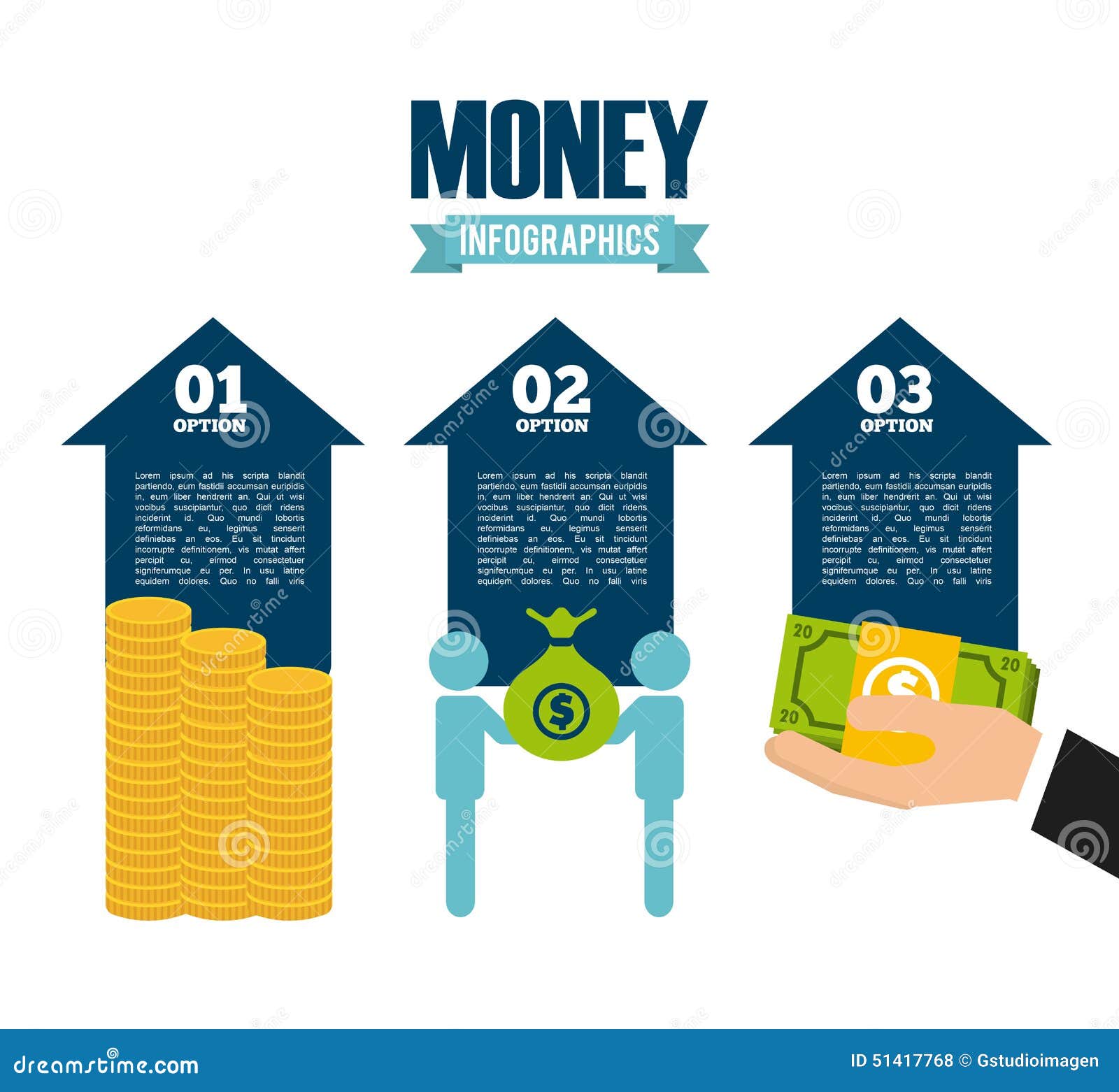 Money infographics stock vector. Illustration of creative - 51417768