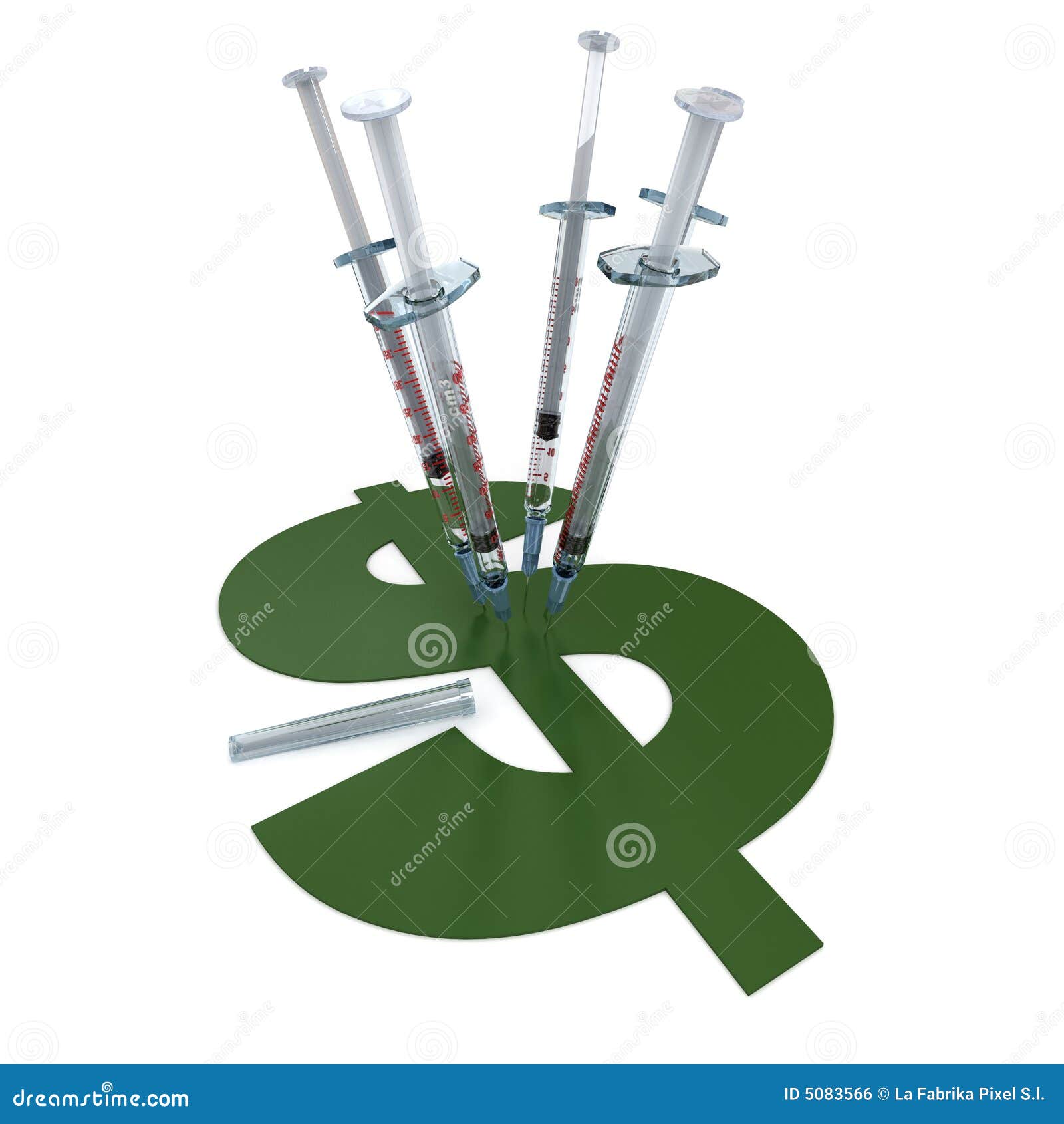 Money injection stock illustration. Illustration of dose - 5083566