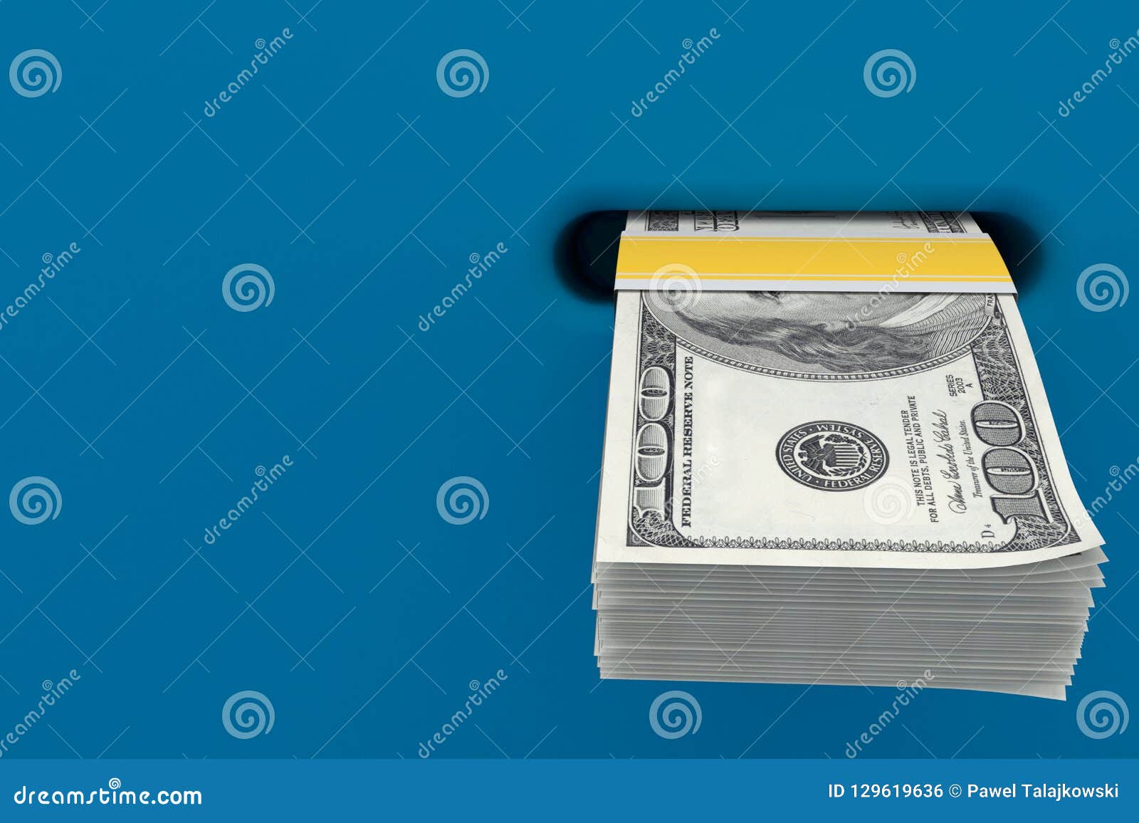 Money input concept stock illustration. Illustration of success - 129619636