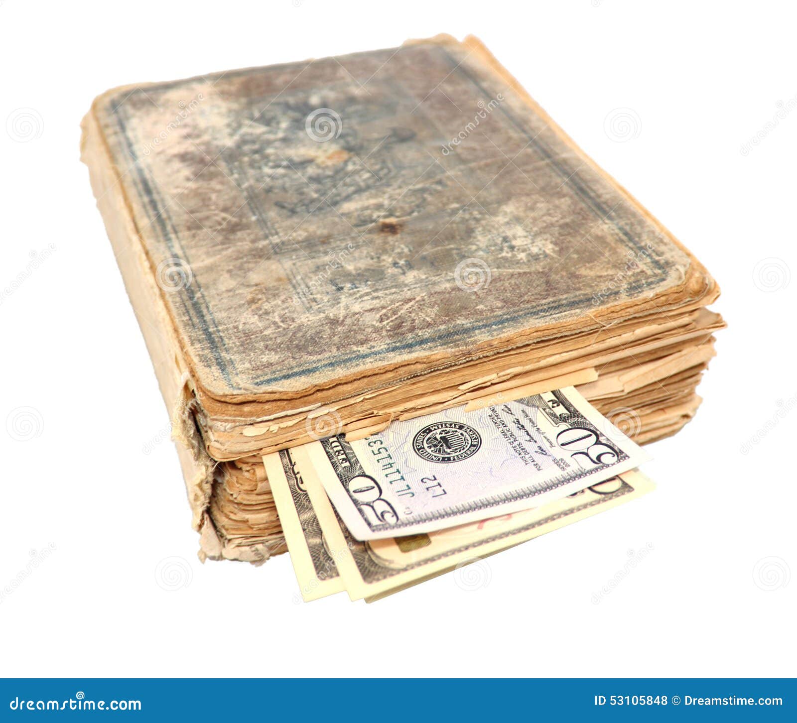 Money inside the book stock photo. Image of ancient, brown - 53105848
