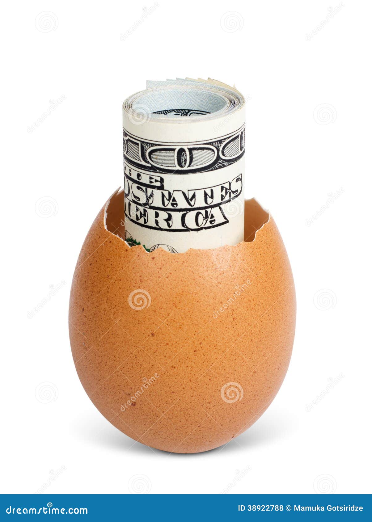 Money inside a broken egg stock photo. Image of conceptual - 38922788