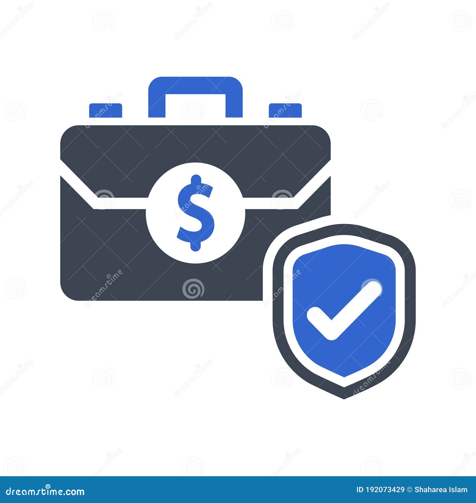 Money Insurance Icon stock vector. Illustration of meticulously - 192073429