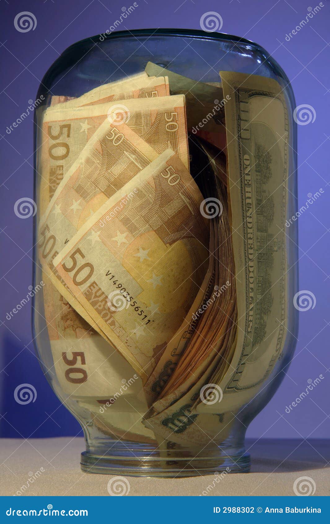 Money in jar stock photo. Image of bottle, economy, earnings - 2988302