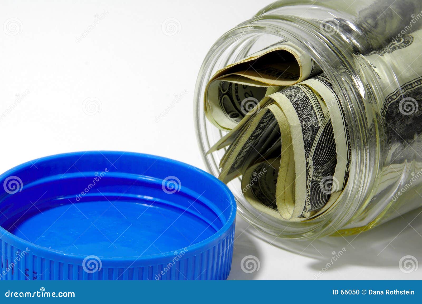 Money Jar stock photo. Image of paper, isolated, money, accounting - 66050