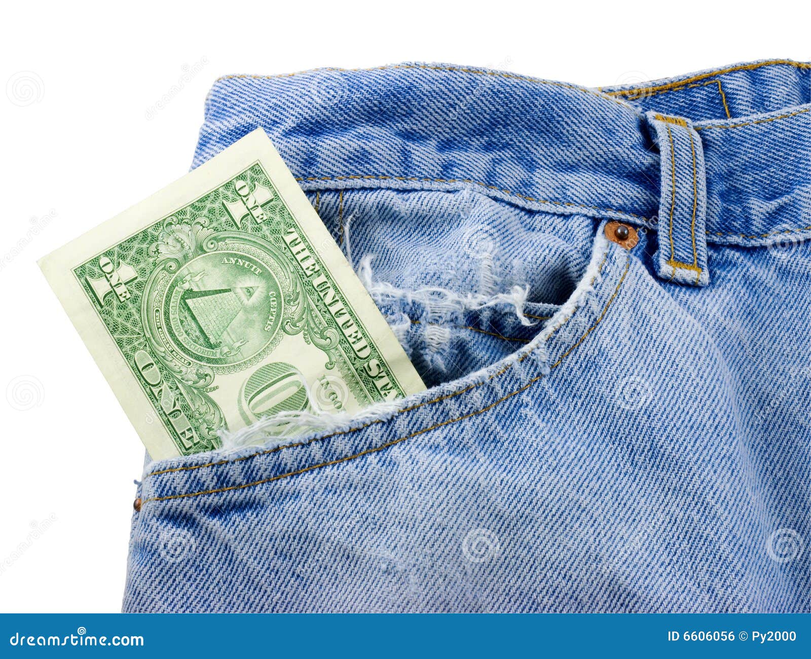Money in Jean Pocket stock photo. Image of american, buck - 6606056