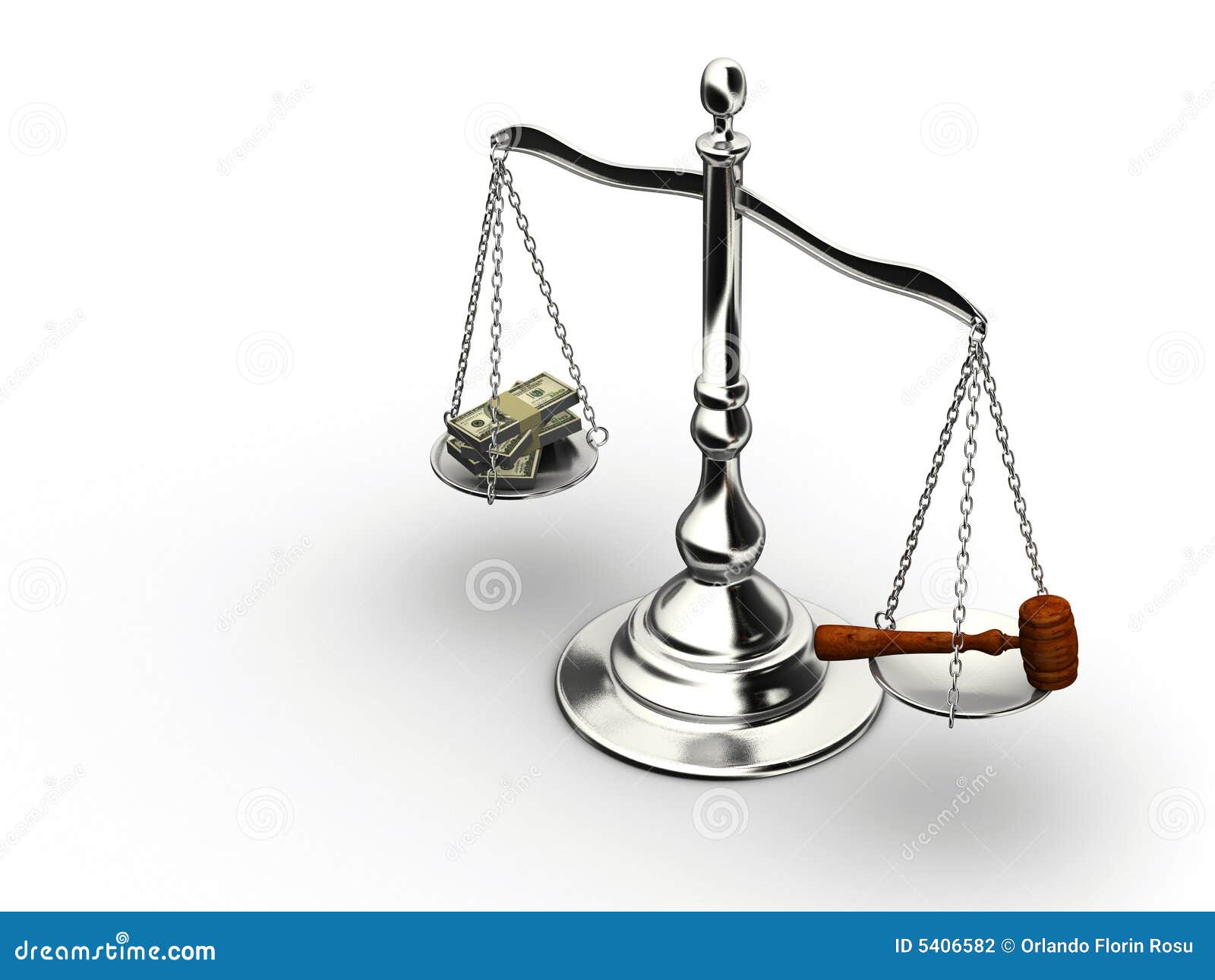 Money or justice stock illustration. Illustration of buck - 5406582