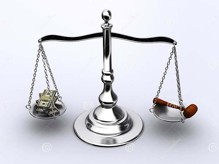 Money or justice stock illustration. Illustration of analysis - 5406585