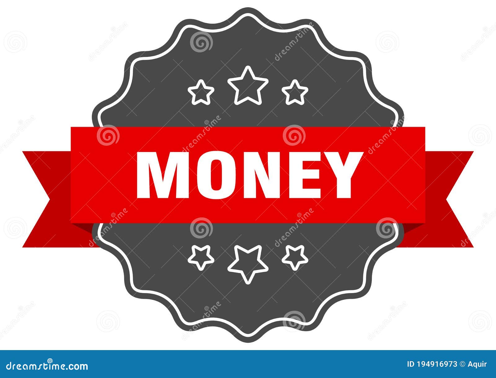 Money label stock vector. Illustration of sticker, medallion - 194916973