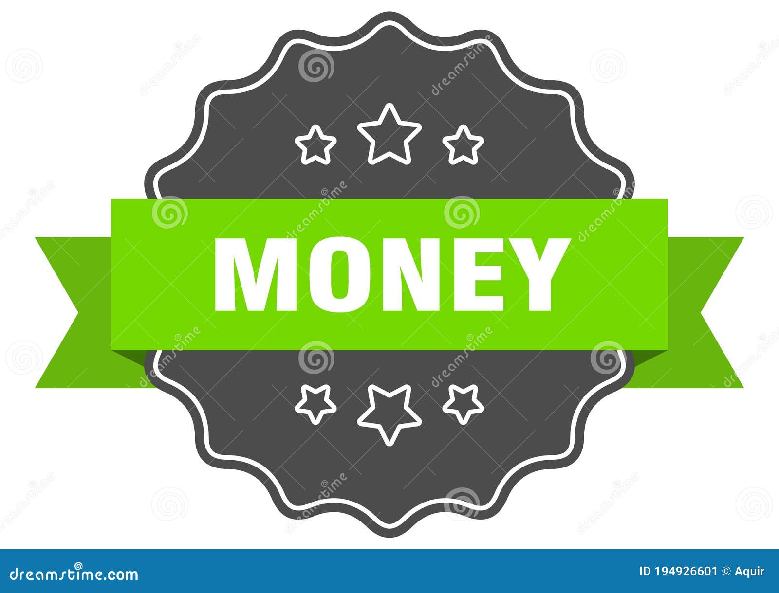 Money label stock vector. Illustration of peeler, circle - 194926601