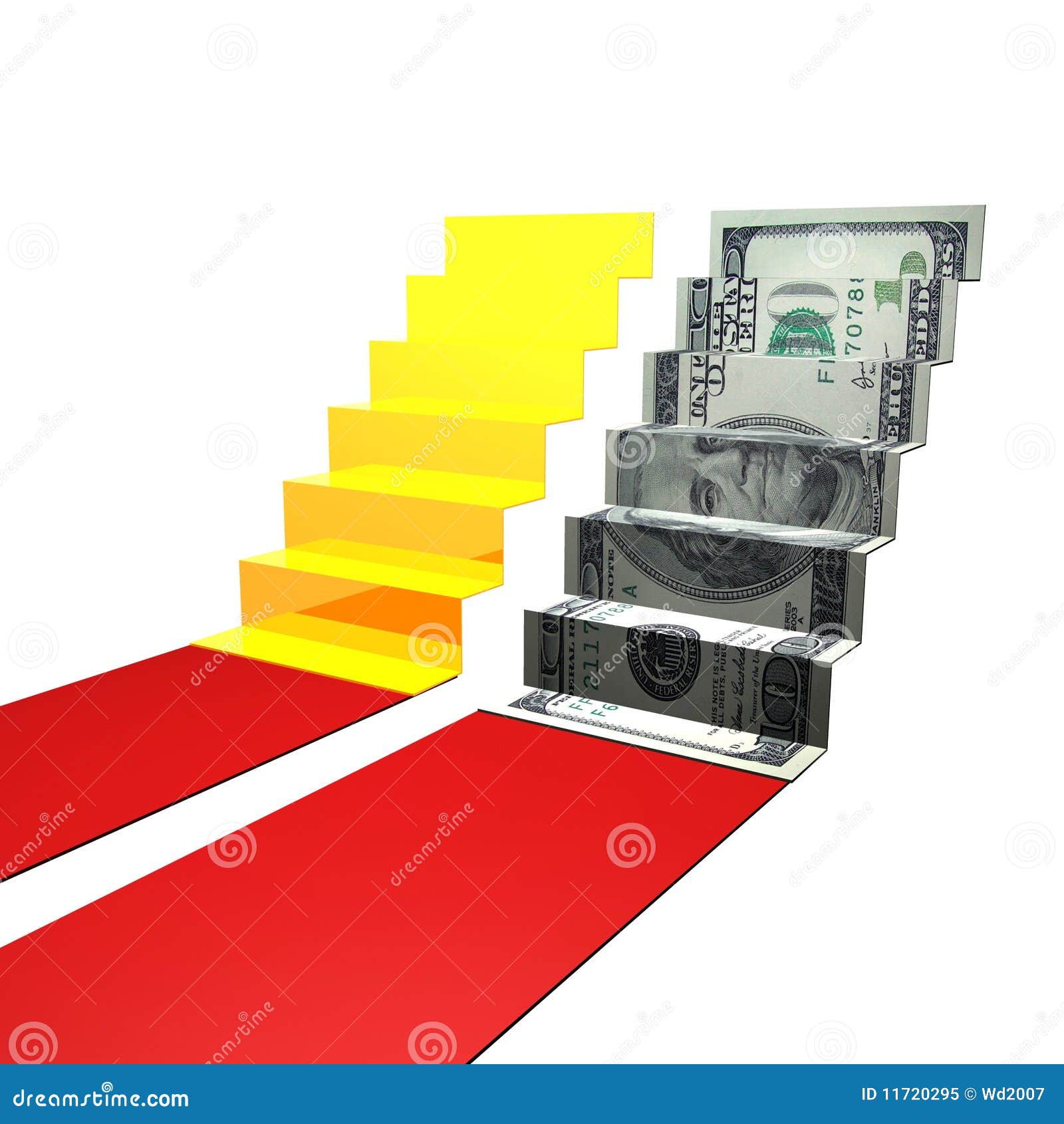 Money ladder origami stock illustration. Illustration of carpet - 11720295
