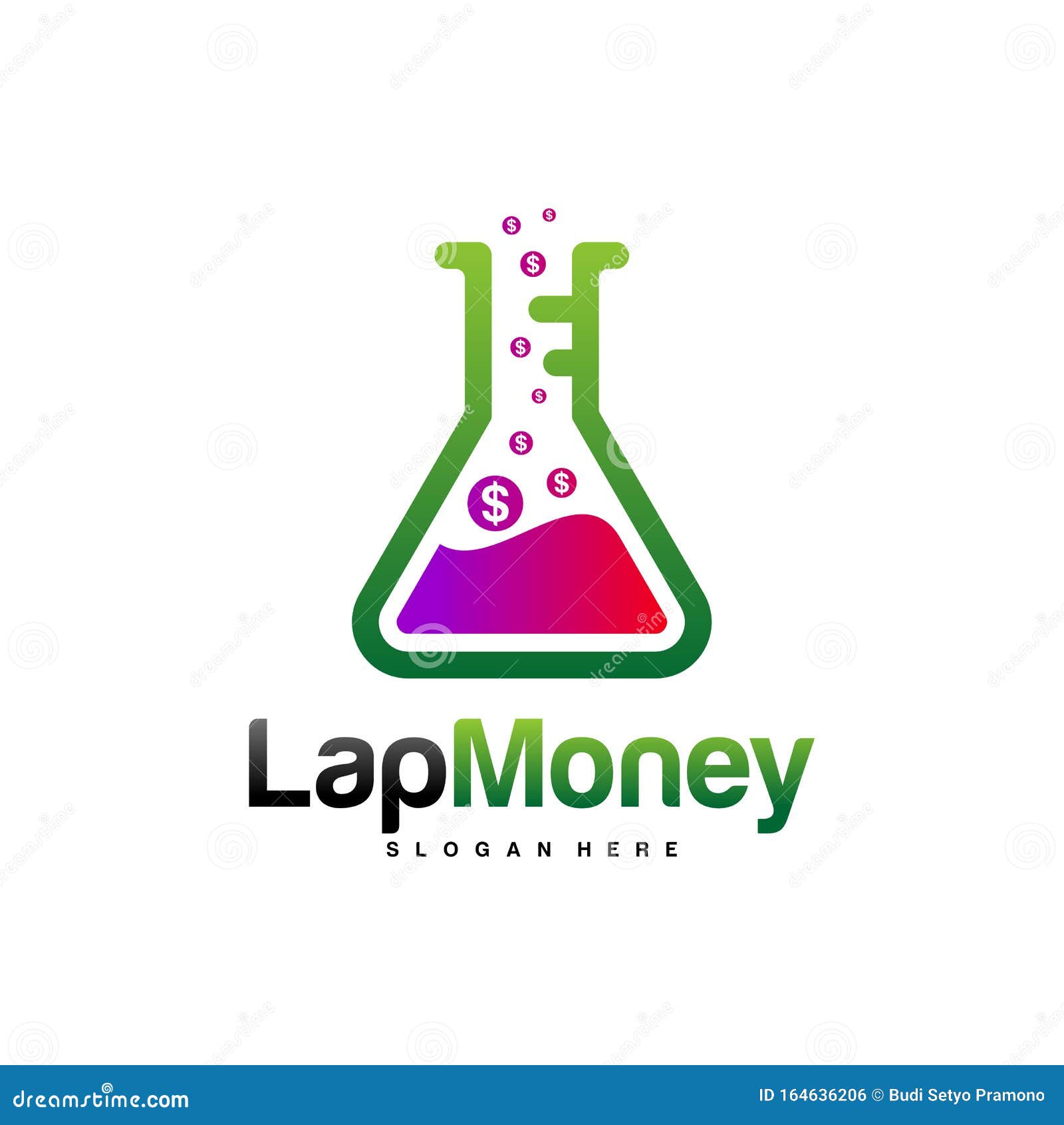 Money Lap Logo Design Vector Concept. Lap Money Logo Template. Icon ...