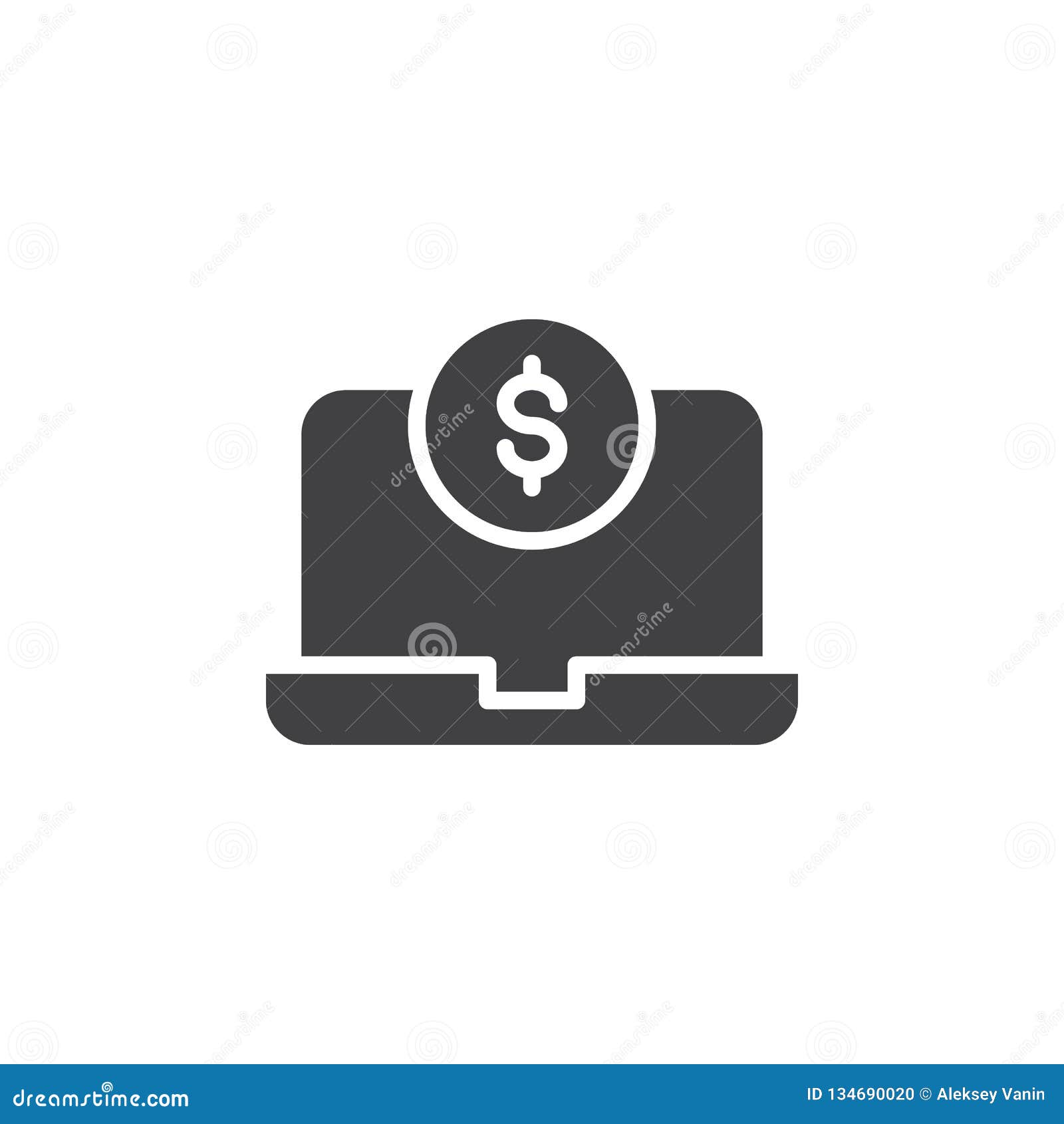 Set ATM And Money, Laptop With Dollar, Hand Giving, Stacks Paper Cash ...