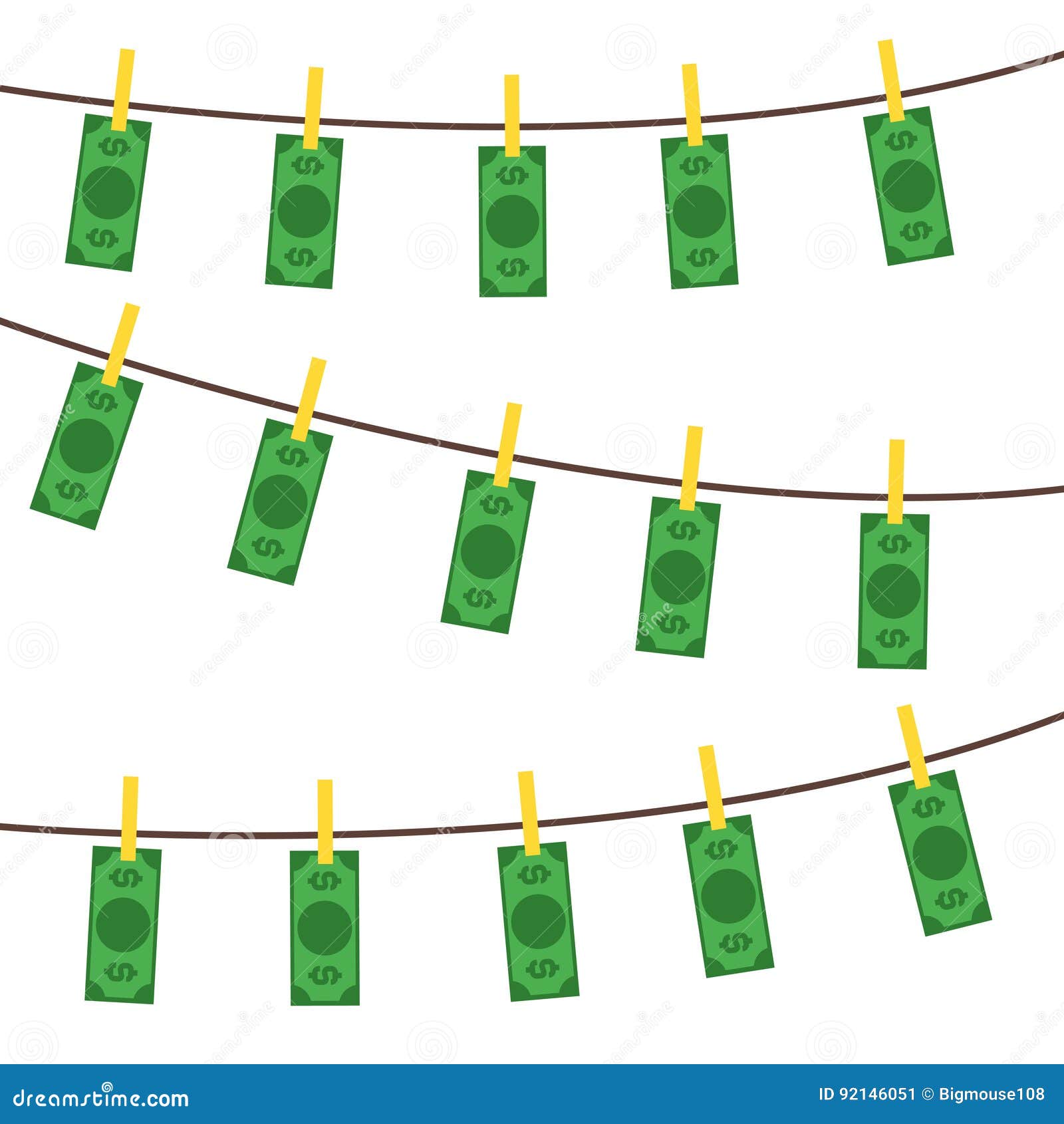 Money Laundering Background Pattern. Vector Stock Vector - Illustration ...