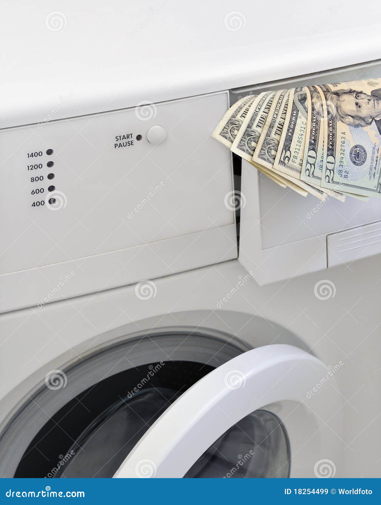 Money Laundering Concept, US Banknotes Stock Image - Image of laundry ...