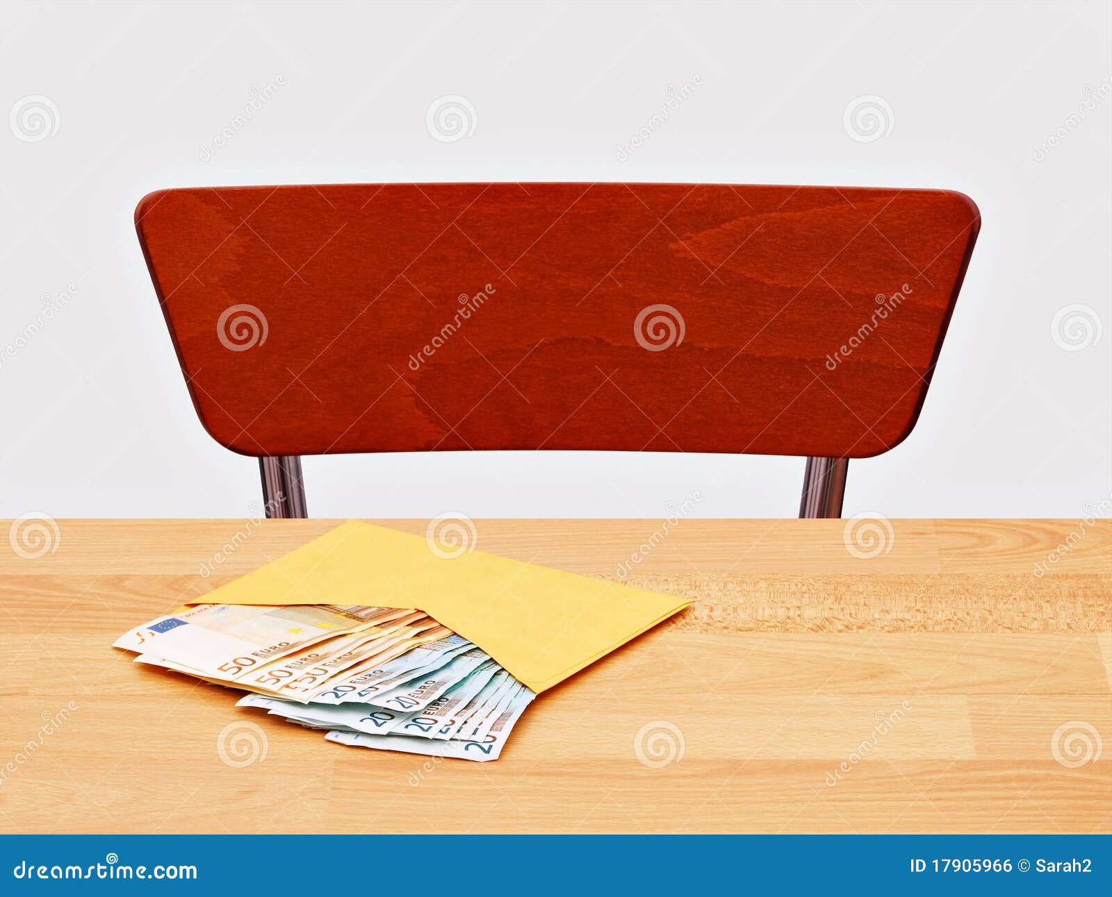 Money Left on the Table - Business Concept Stock Photo - Image of chair ...