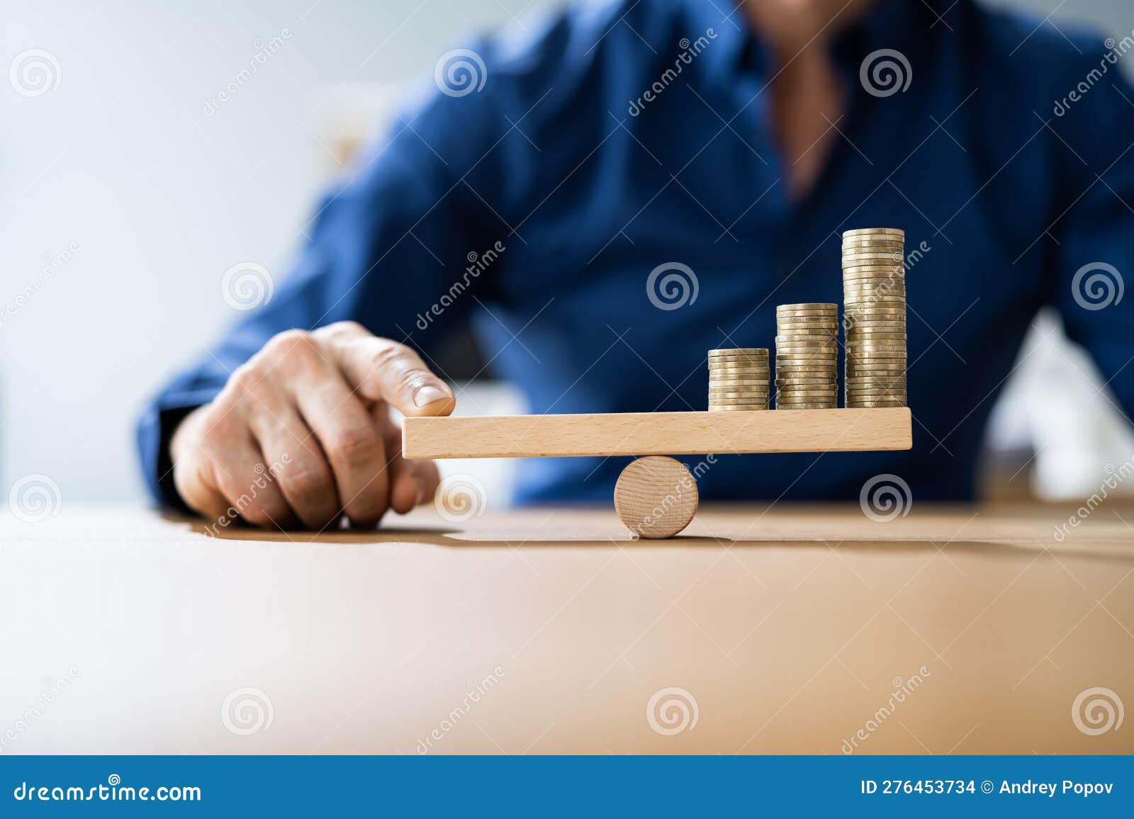 Money Leverage and Inflation Balance Stock Photo - Image of justice ...