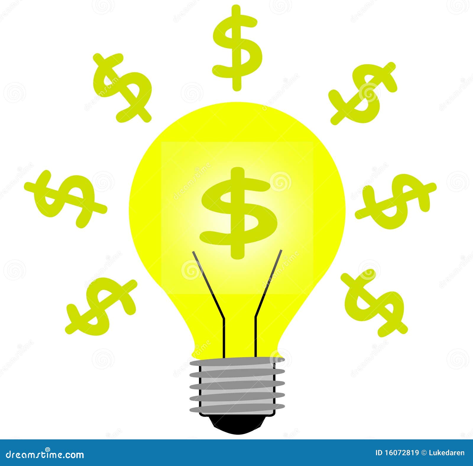 Money light idea stock vector. Illustration of money - 16072819