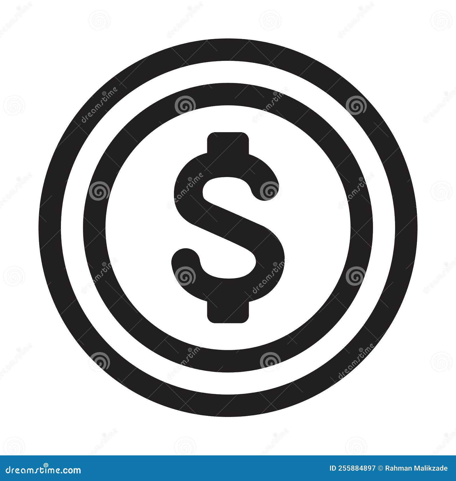 Money Line Icon. Cash Dollar Vector Illustration Stock Vector ...