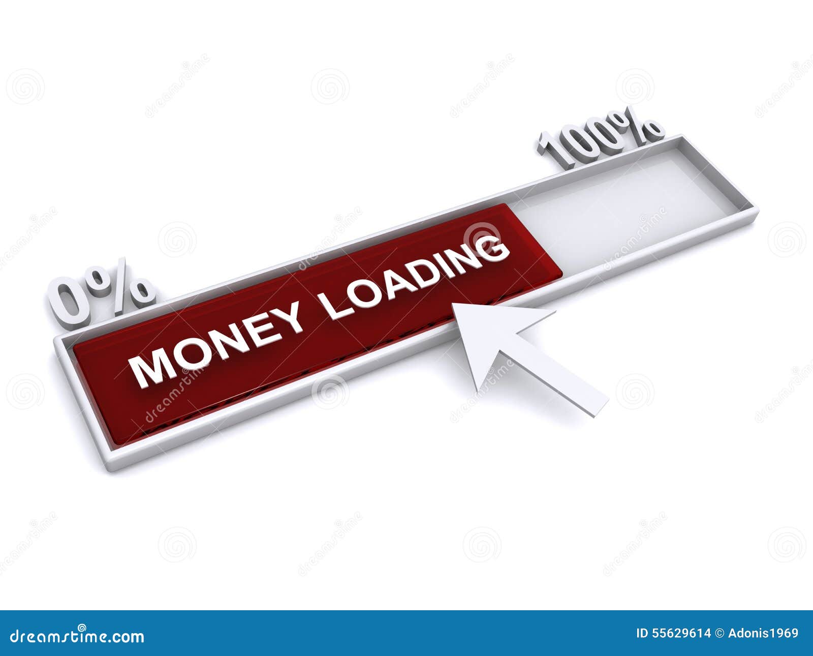 Money loading stock illustration. Illustration of grow - 55629614