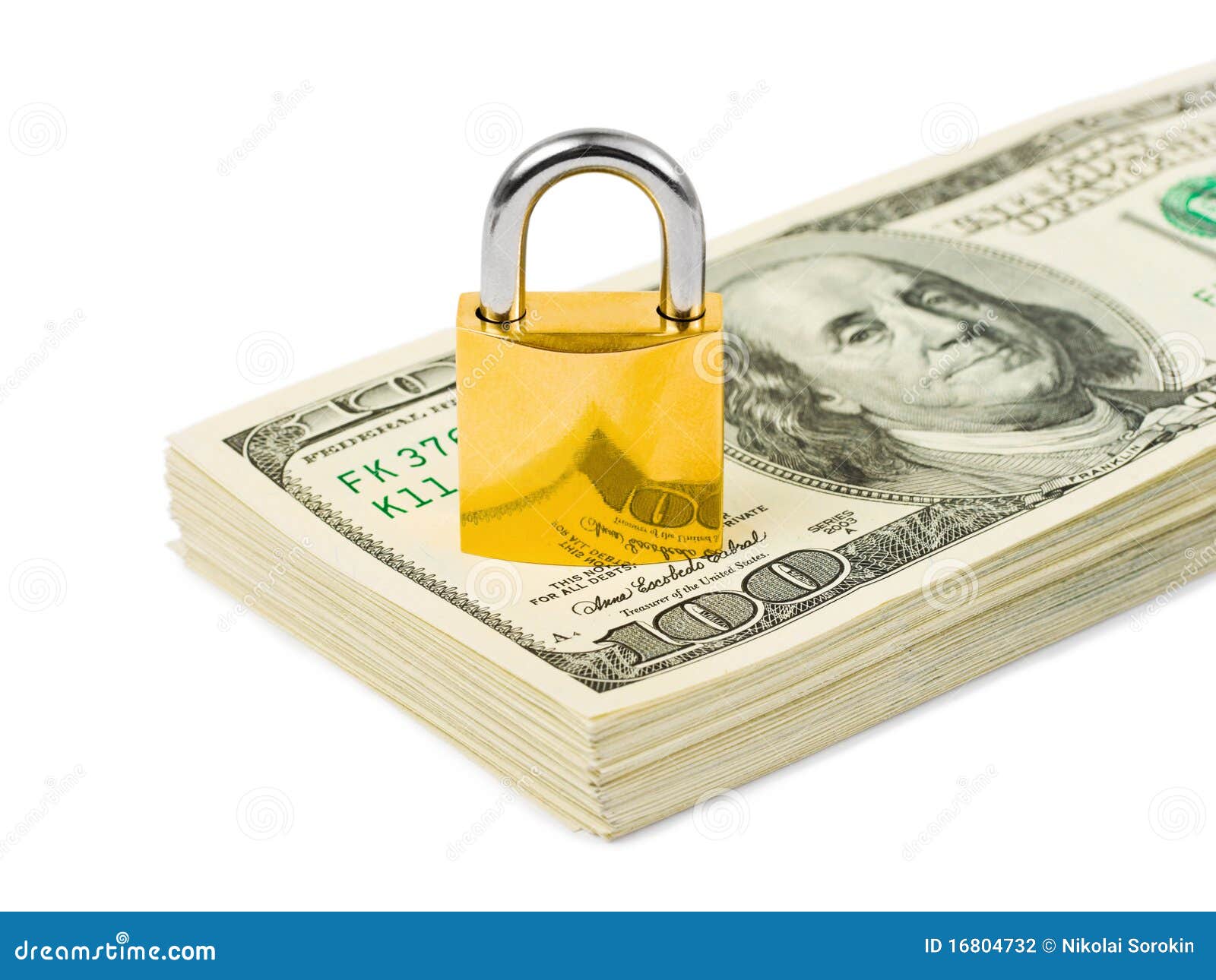 Money and lock stock photo. Image of banking, access - 16804732