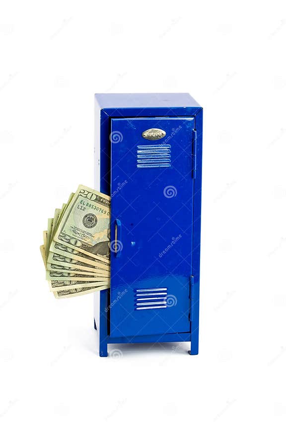 Money in Locker stock image. Image of classrooms, funds - 6664243