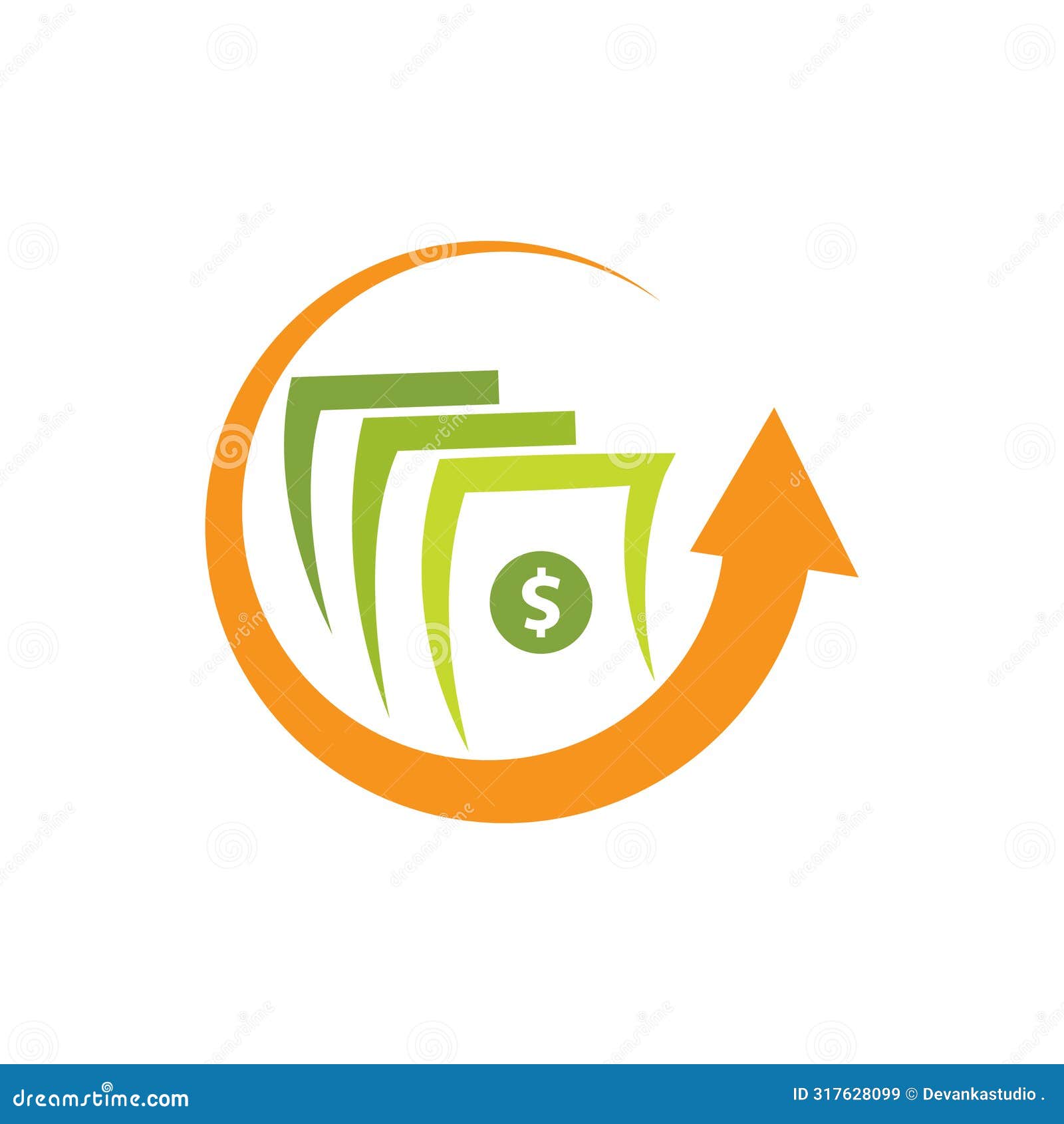 Money Logo Icon Flat Design Stock Vector - Illustration of vector ...