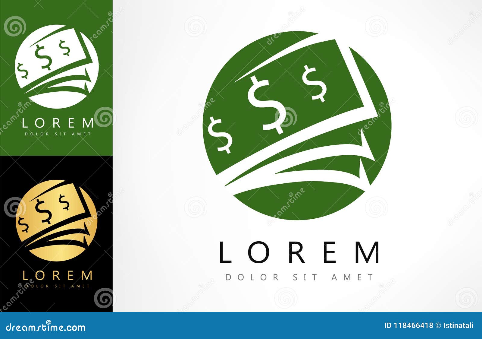 Money logo vector stock vector. Illustration of note - 118466418