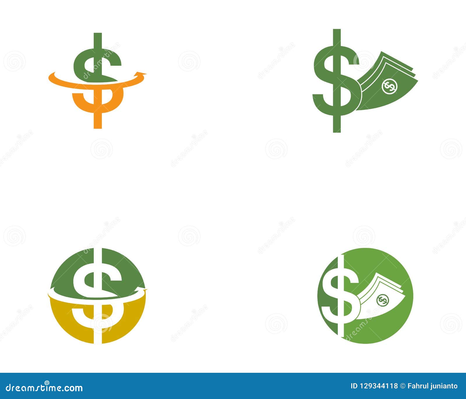 Money logo vector template stock vector. Illustration of vector - 129344118