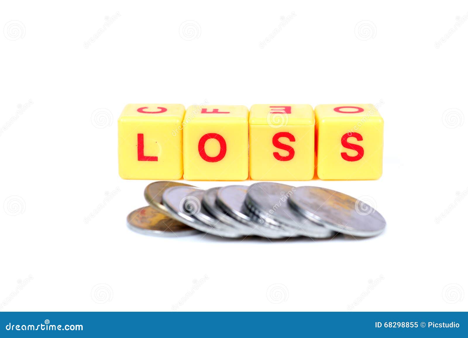 Money loss stock image. Image of white, currency, business - 68298855
