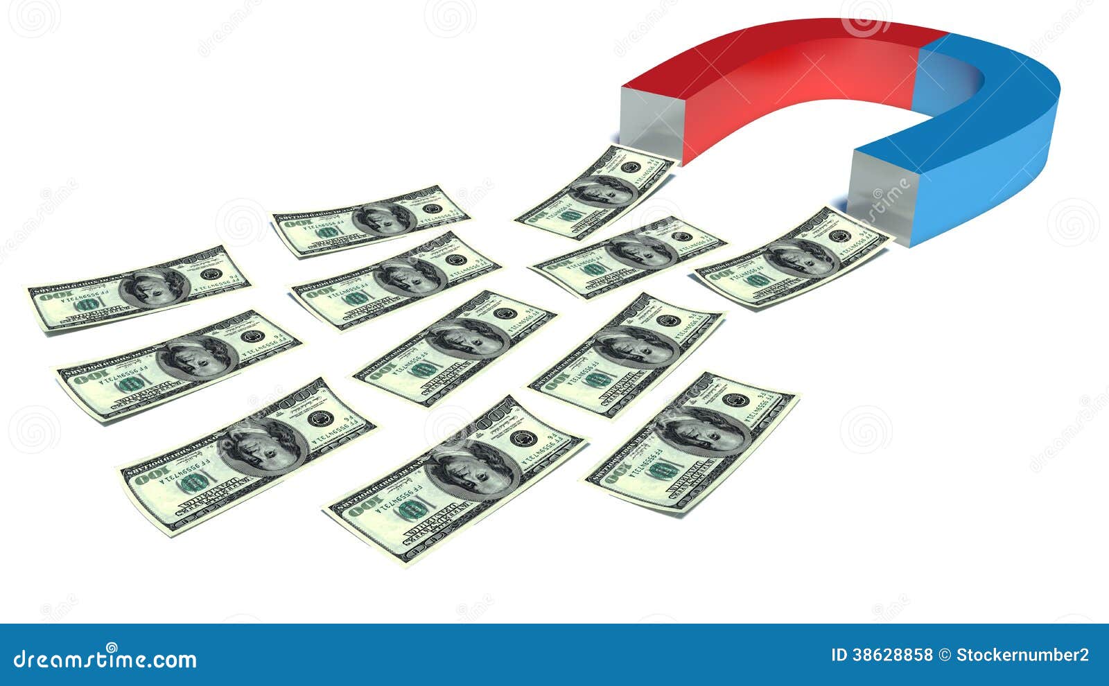 Money magnet stock illustration. Illustration of cash - 38628858