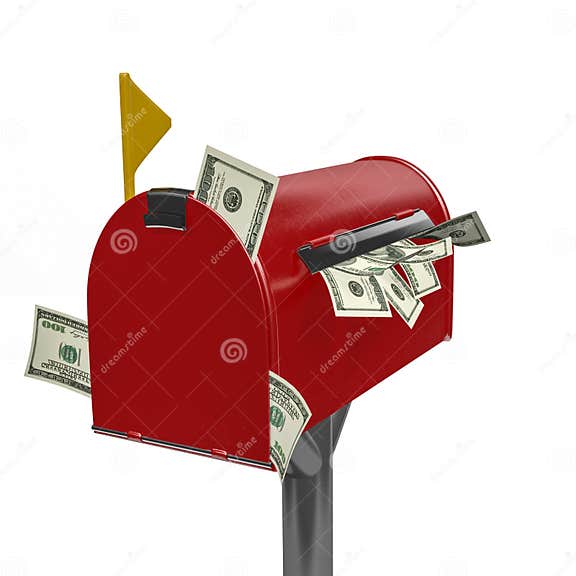 Money Mailbox stock illustration. Illustration of business - 55309826
