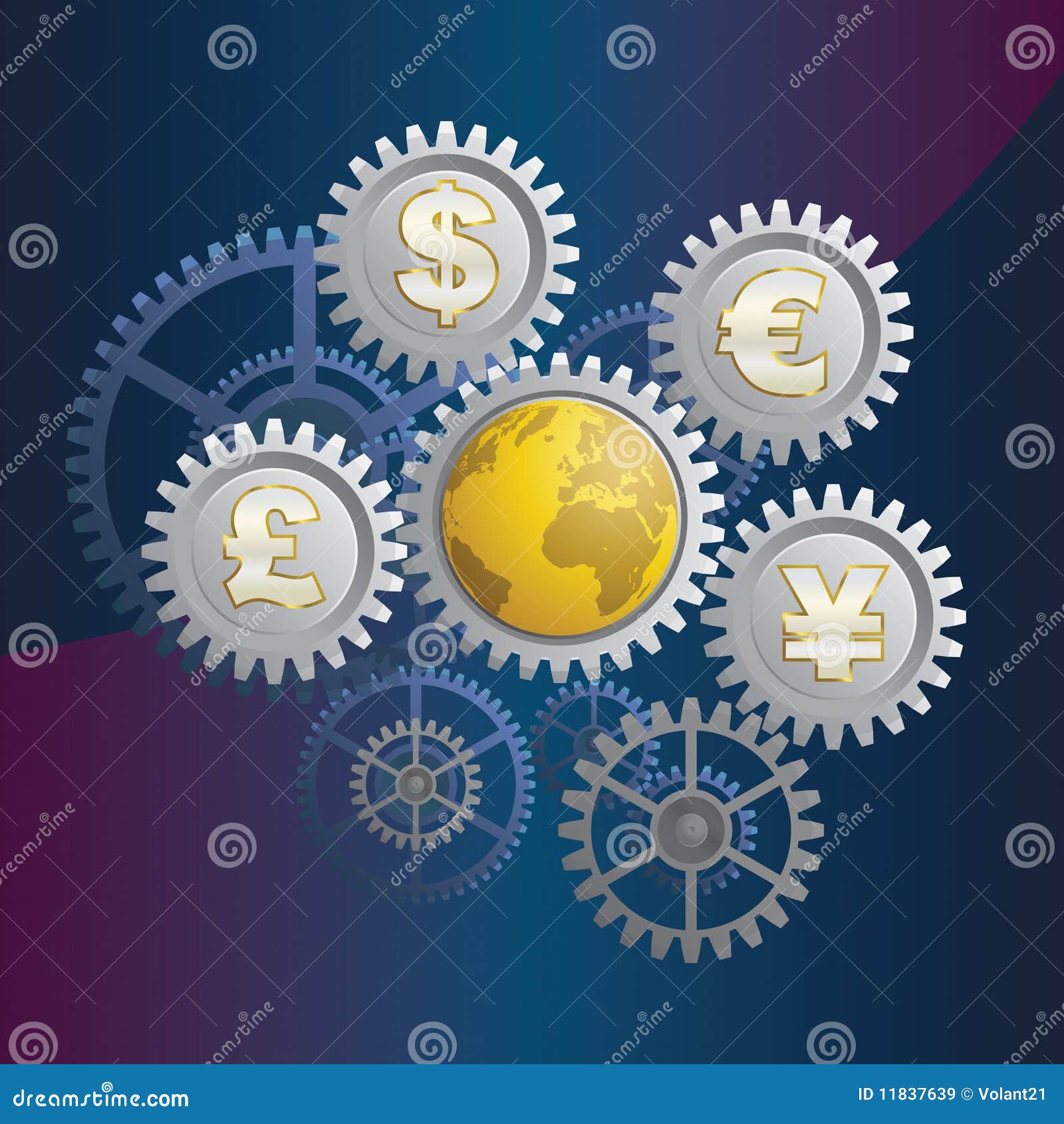 Money Makes the World Go Round Stock Vector - Illustration of earth ...