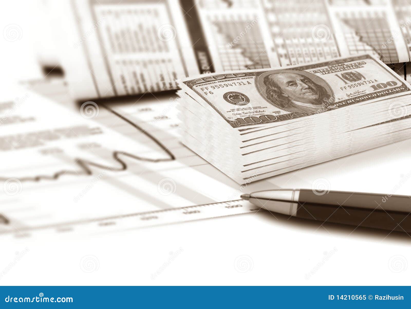 Money making stock image. Image of savings, studio, paperwork - 14210565