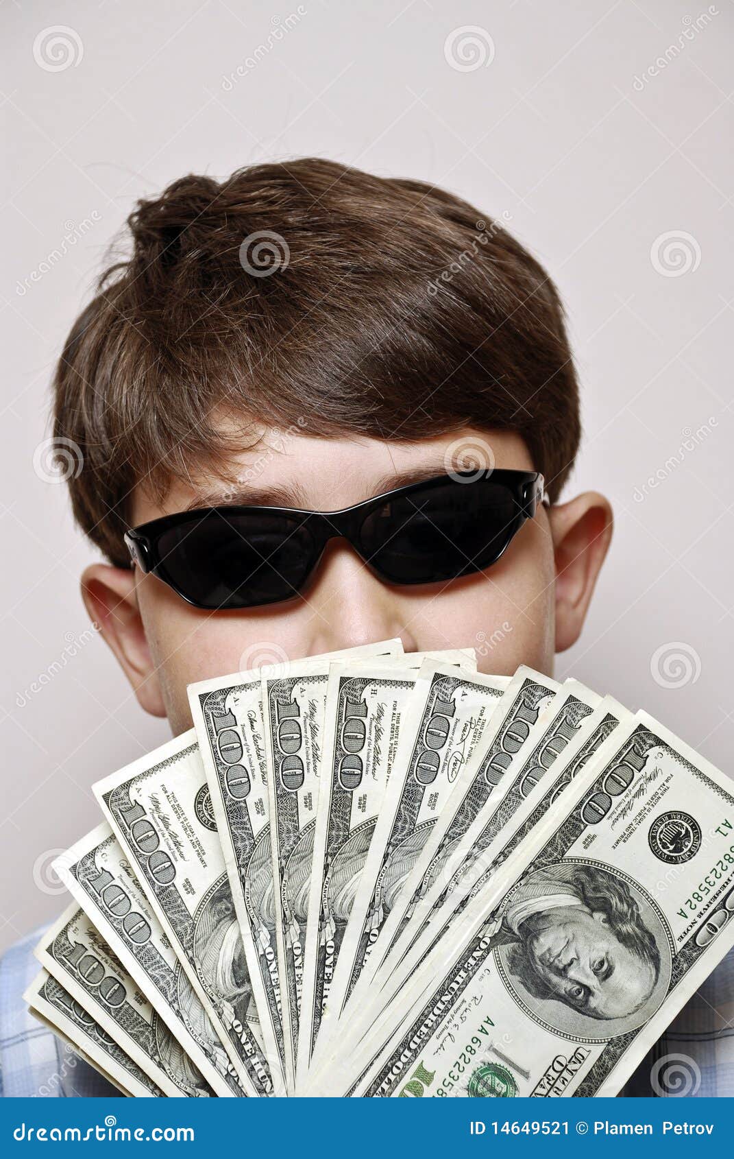 Money Man. stock image. Image of happy, holding, bank - 14649521