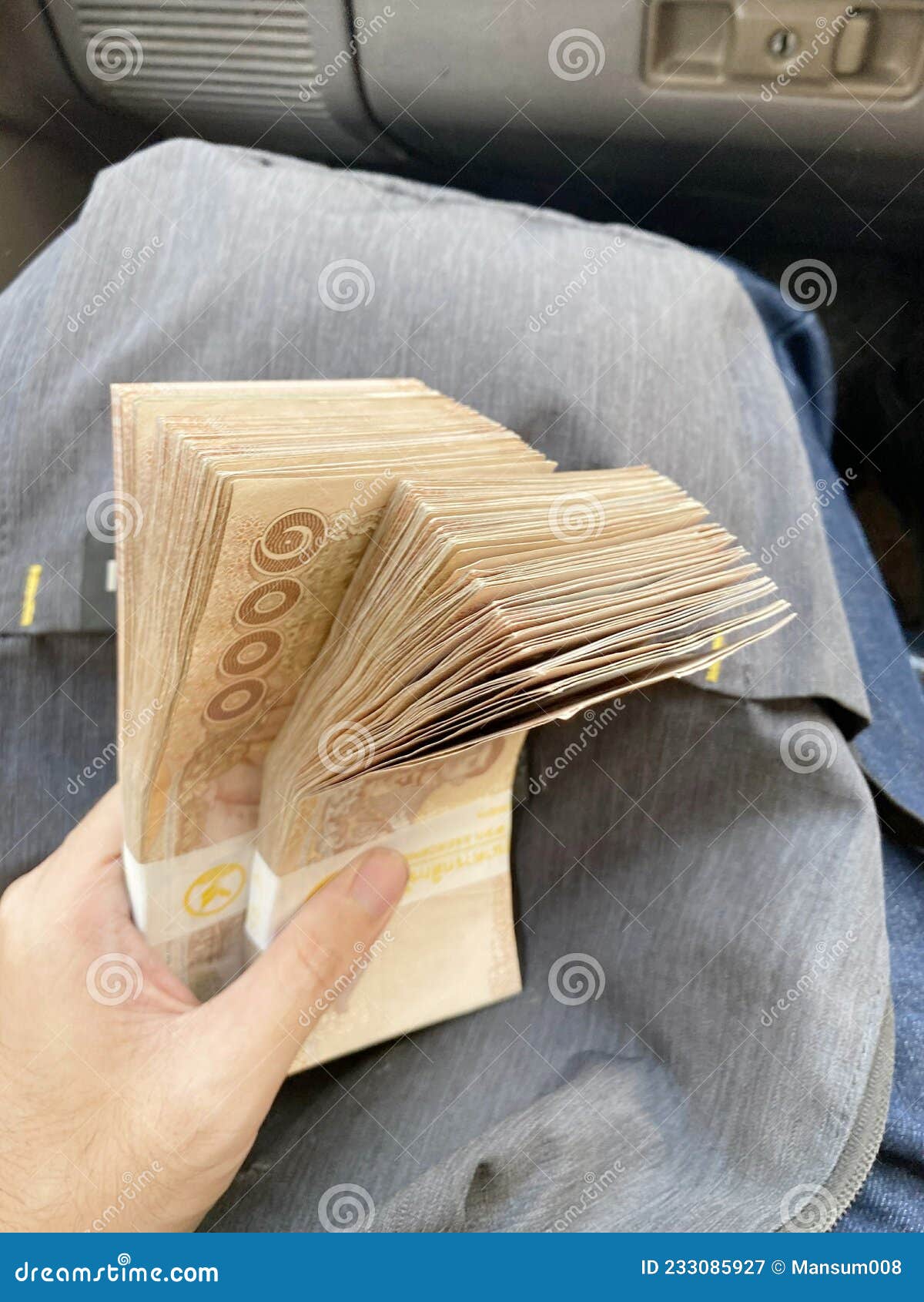 Money on man hand stock image. Image of paying, currency - 233085927