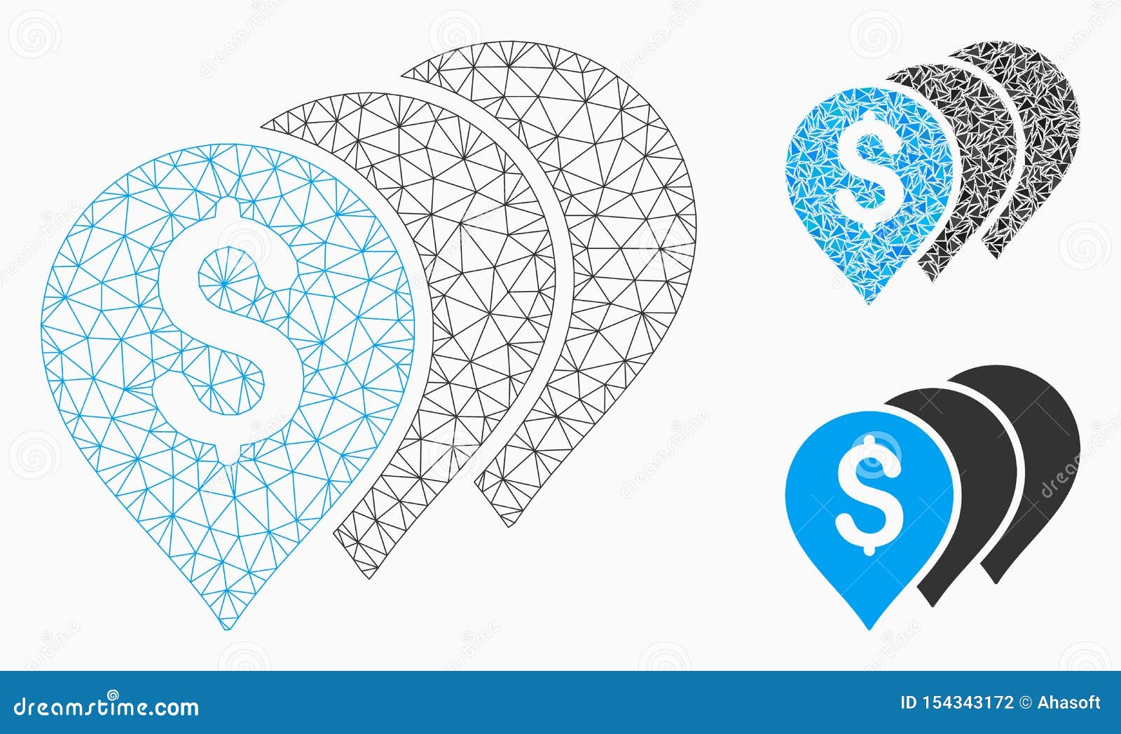 Money Map Pointers Vector Mesh Network Model and Triangle Mosaic Icon ... Money Map Pointers Vector Mesh Network Model and Triangle Mosaic Icon ...