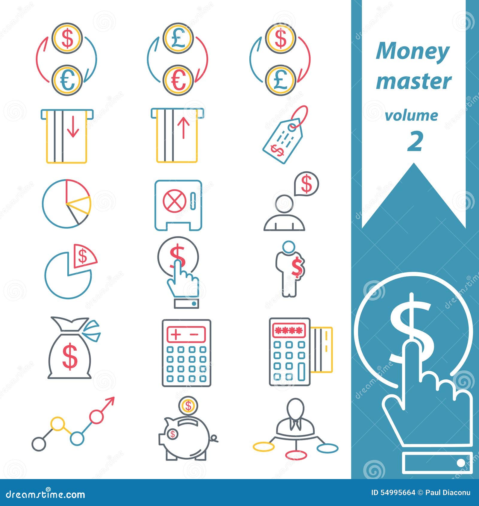 Money master 2 stock vector. Illustration of hand, contract - 54995664
